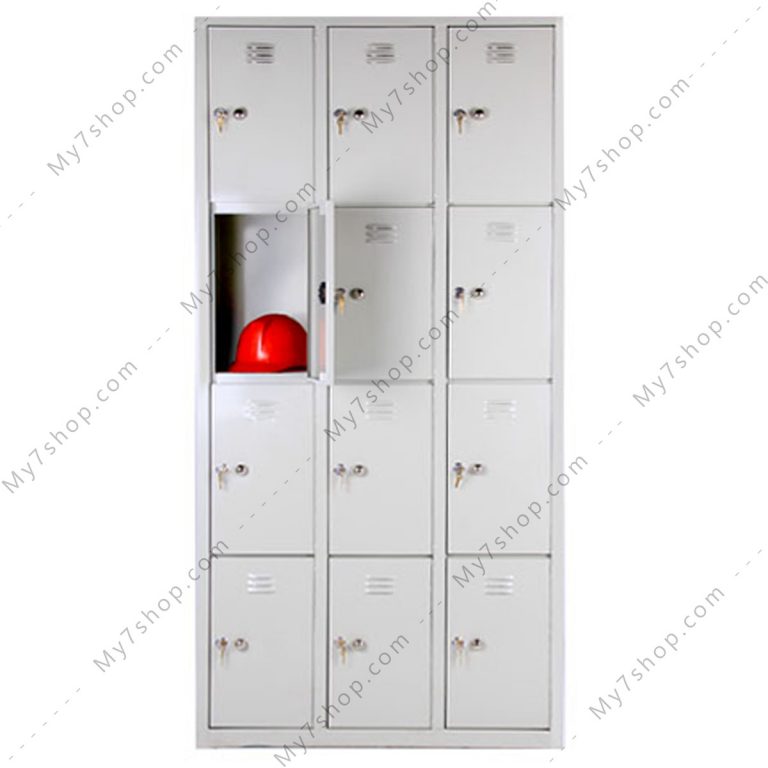 کمد فلزی 12 درب رنگ استاتیک قیمت روز مبلمان اداری سون 7