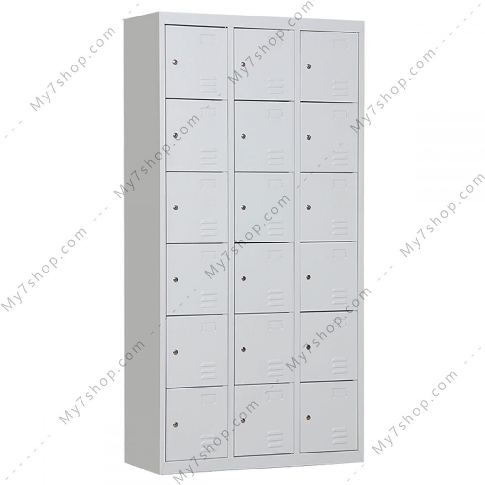 کمد فلزی 18 درب رنگ استاتیک قیمت روز مبلمان اداری سون 7